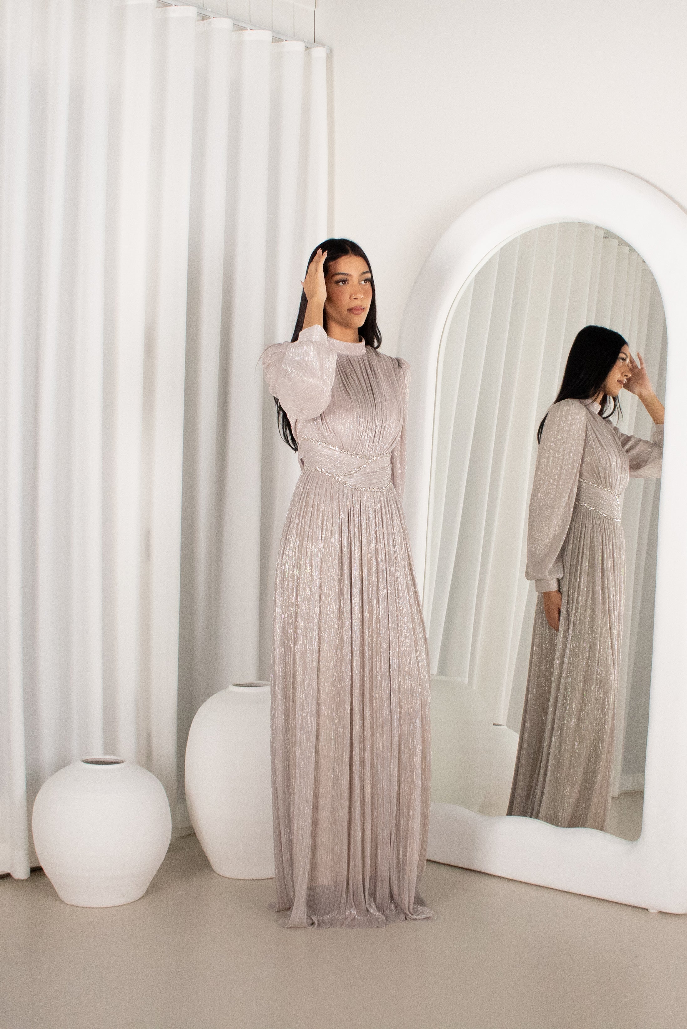 The HARA Gown - Silver – Hadara Boutique