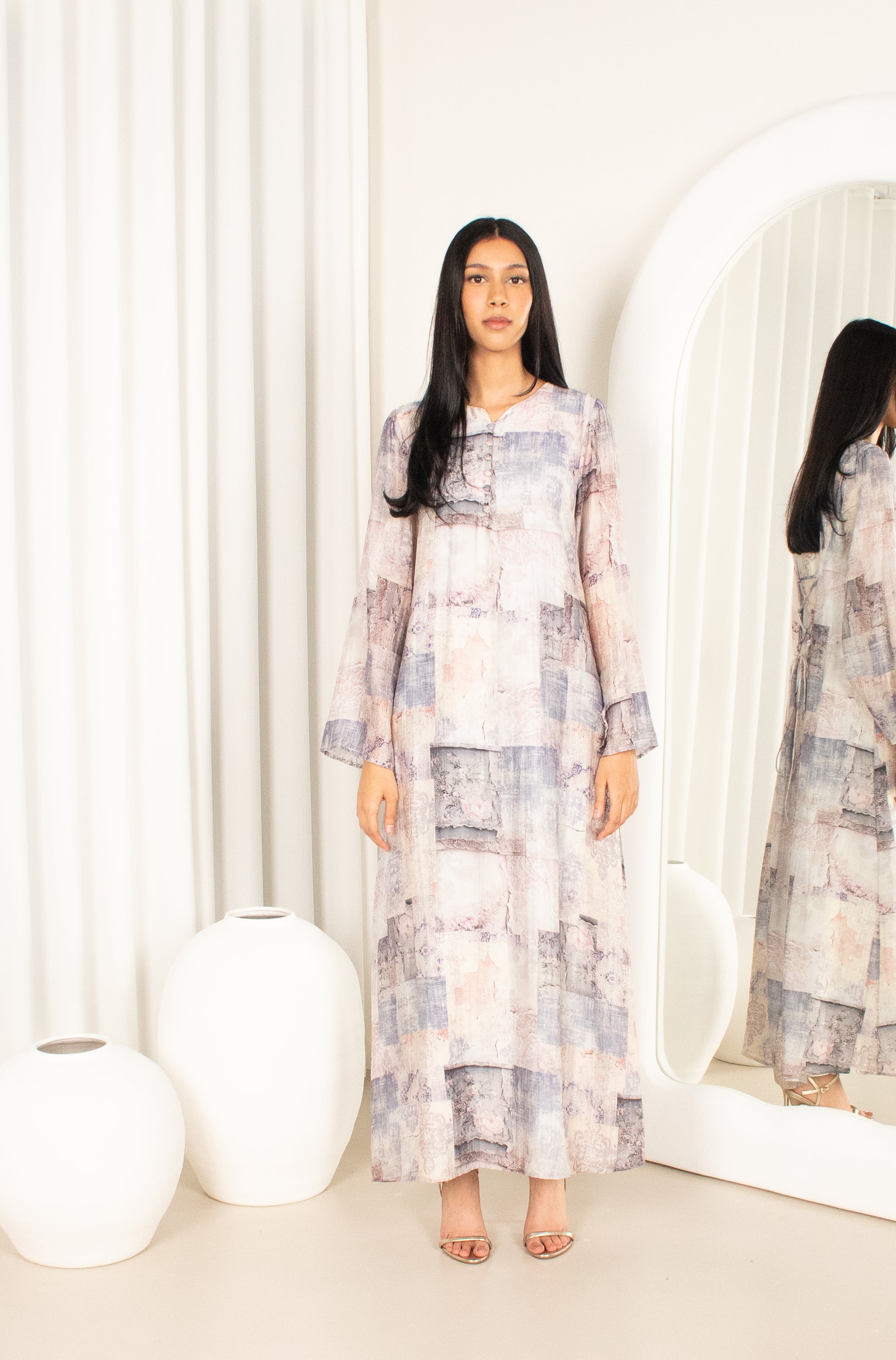 Yasmeena Dress- Lilac – Hadara Boutique